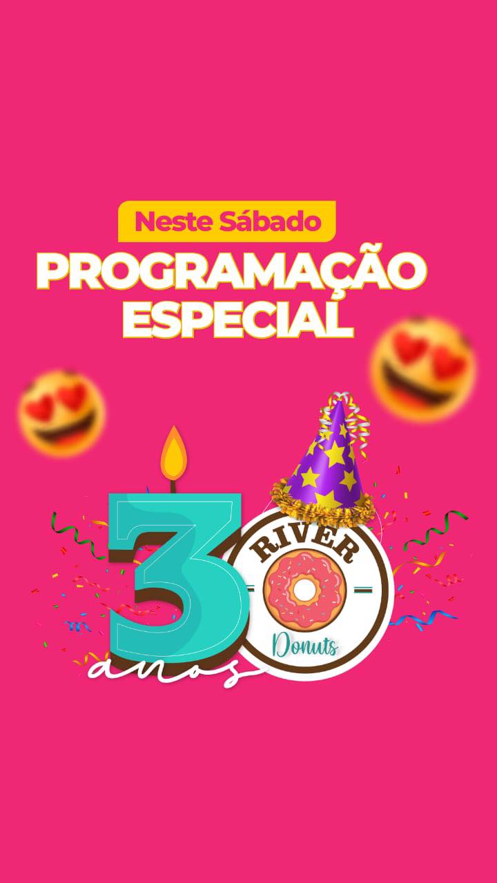 A River Donuts está comemorando o seu aniversário de 3 anos com muitas ...