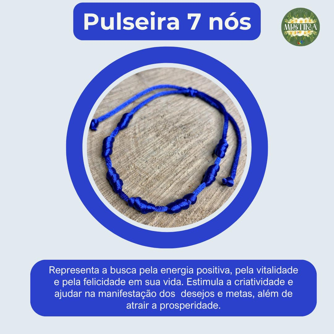 Confira o significado da Pulseira 7 nós, e de suas cores, na Mistika em ...